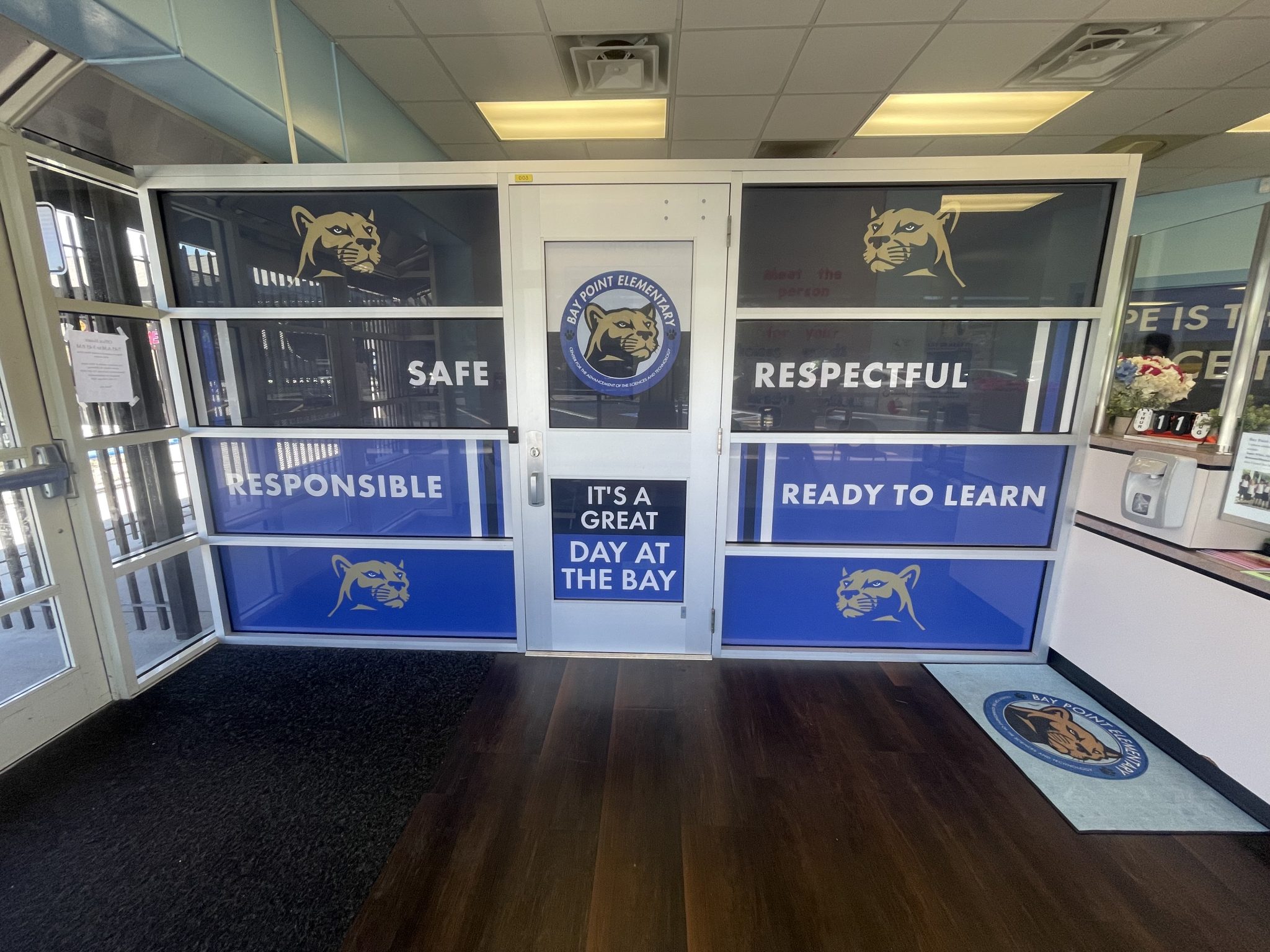 Custom Window Perf Installation at Bay Point Elementary Magnet School ...