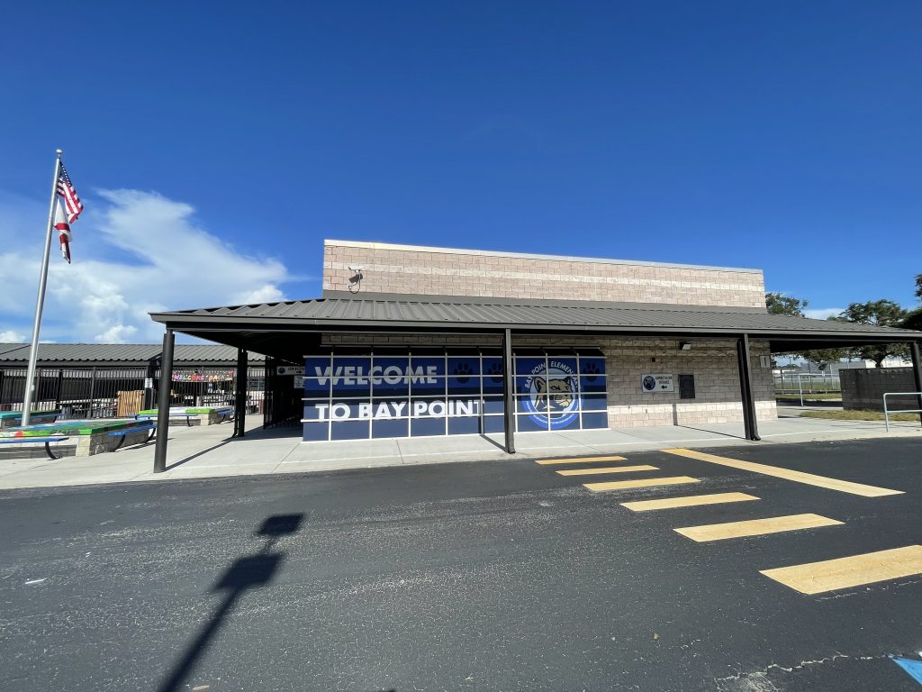 Custom Window Perf Installation at Bay Point Elementary Magnet School ...