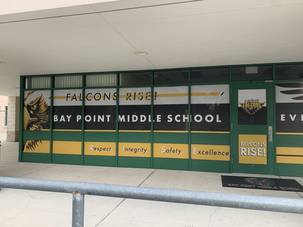 A Closer Look at Bay Point Middle School’s Custom Window Perfs - Hit ...